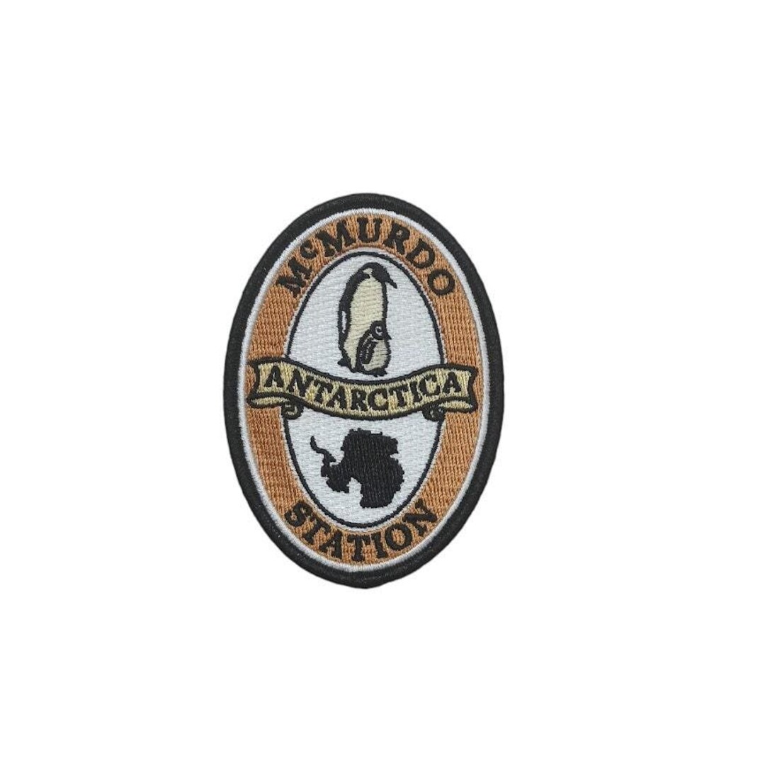 Mcmurdo Antarctica Station Patch Scott South Pole USAP Penguins Iron or ...