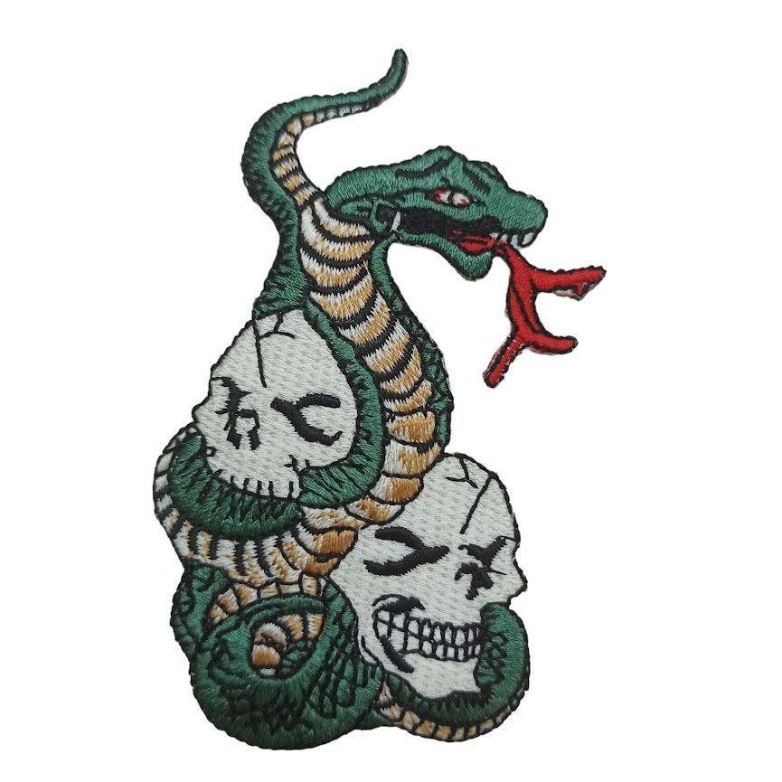 Medusa Head Snakes Serpents Gang Cobra Greek Myths Reptile Patch Iron ...