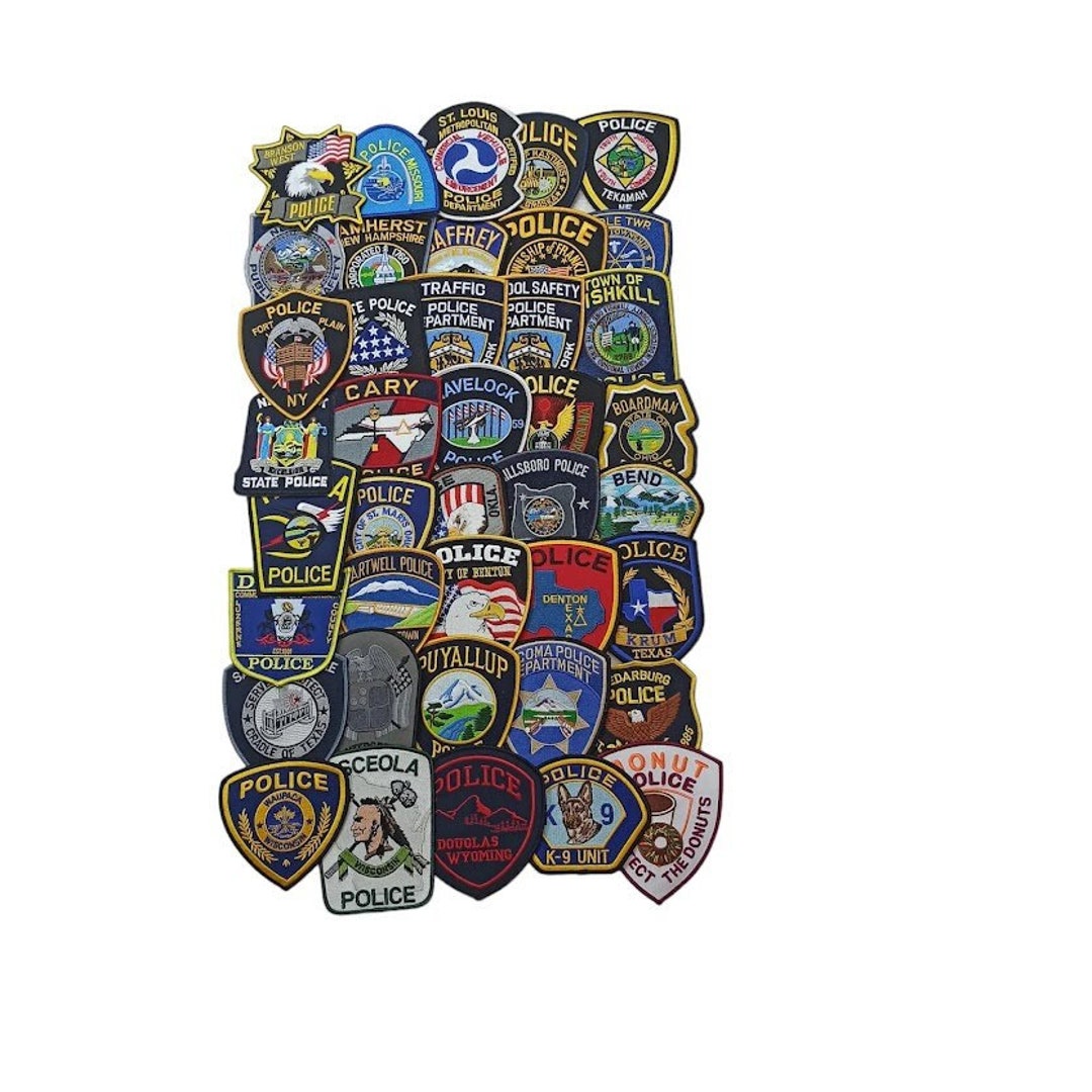 Law Enforcement Police Officer Dept Cops Uniform Shirt Shoulder USED ...