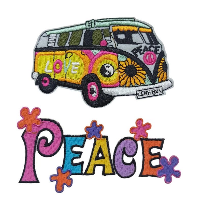 Camper Van VW Combi Bus Campervan Surfing Retro Hippie Hippy Peace ...