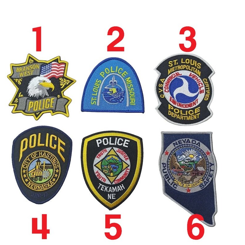 Law Enforcement Police Officer Dept Cops Uniform Shirt Shoulder USED ...