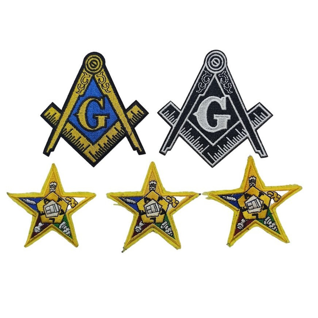 Freemasons Masonic Freemasonry Free Mason Compass Patches 3pc Order ...