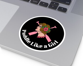 Paddle Like A Girl Decal Pink - Etsy
