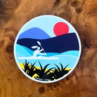SUP Stand up Paddle Board Vinyl Decal Sticker - Paddling MAN - Etsy Canada