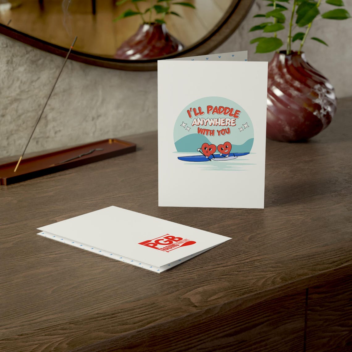 Outrigger Canoe "i'll Paddle Anywhere With You," Valentine's Cards OC1 ...