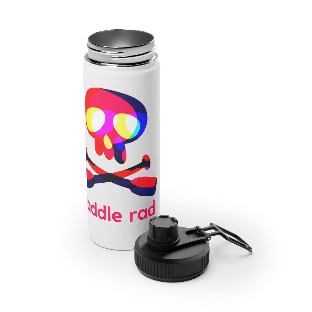 Paddle Rad Stainless Steel Water Bottle, Sports Lid - Etsy