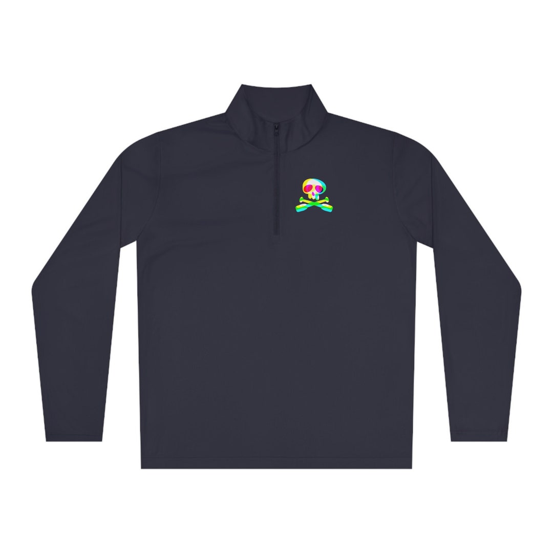Paddle Rad Skull and Crossbones Paddles Unisex Sport Tek Quarter-zip ...