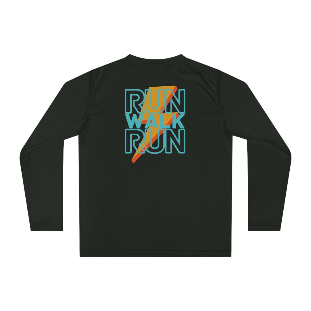 Run Walk Run Dry-fit Long Sleeve Shirt, Interval Training, Running and ...