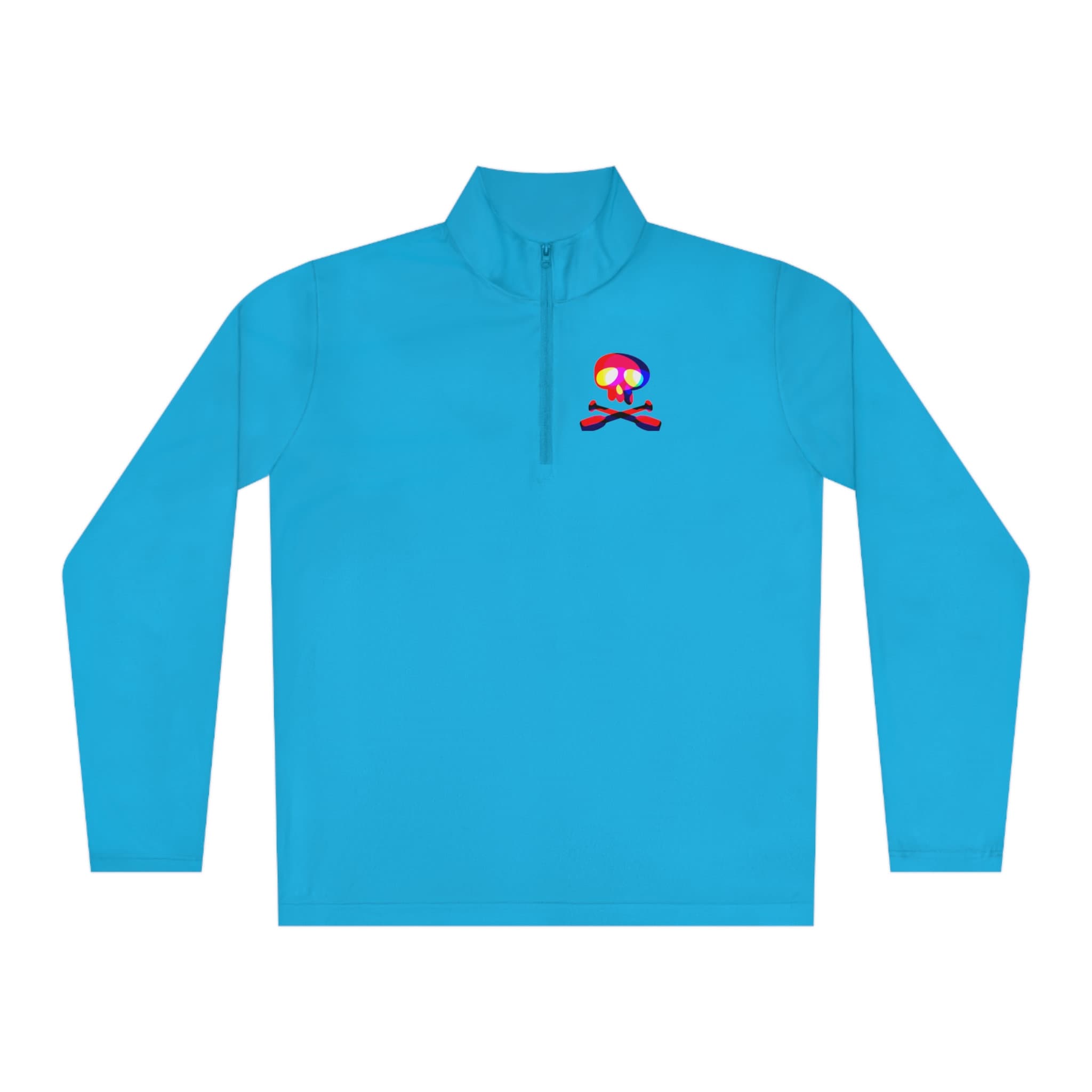 Paddle Rad Skull and Crossbones Paddles Unisex Sport Tek Quarter-zip ...