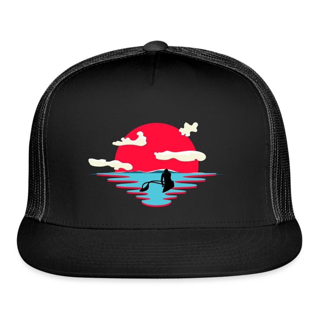 OC1 Outrigger Canoe Sunset Bright Graphic Foam Trucker Hat - Etsy