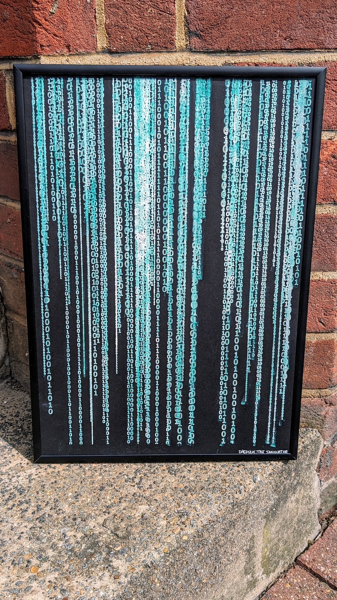 A3 Pen Plotting Generative Art - 'binary Rain' | Pen Plotter | Matrix Art | Abstract Art ...