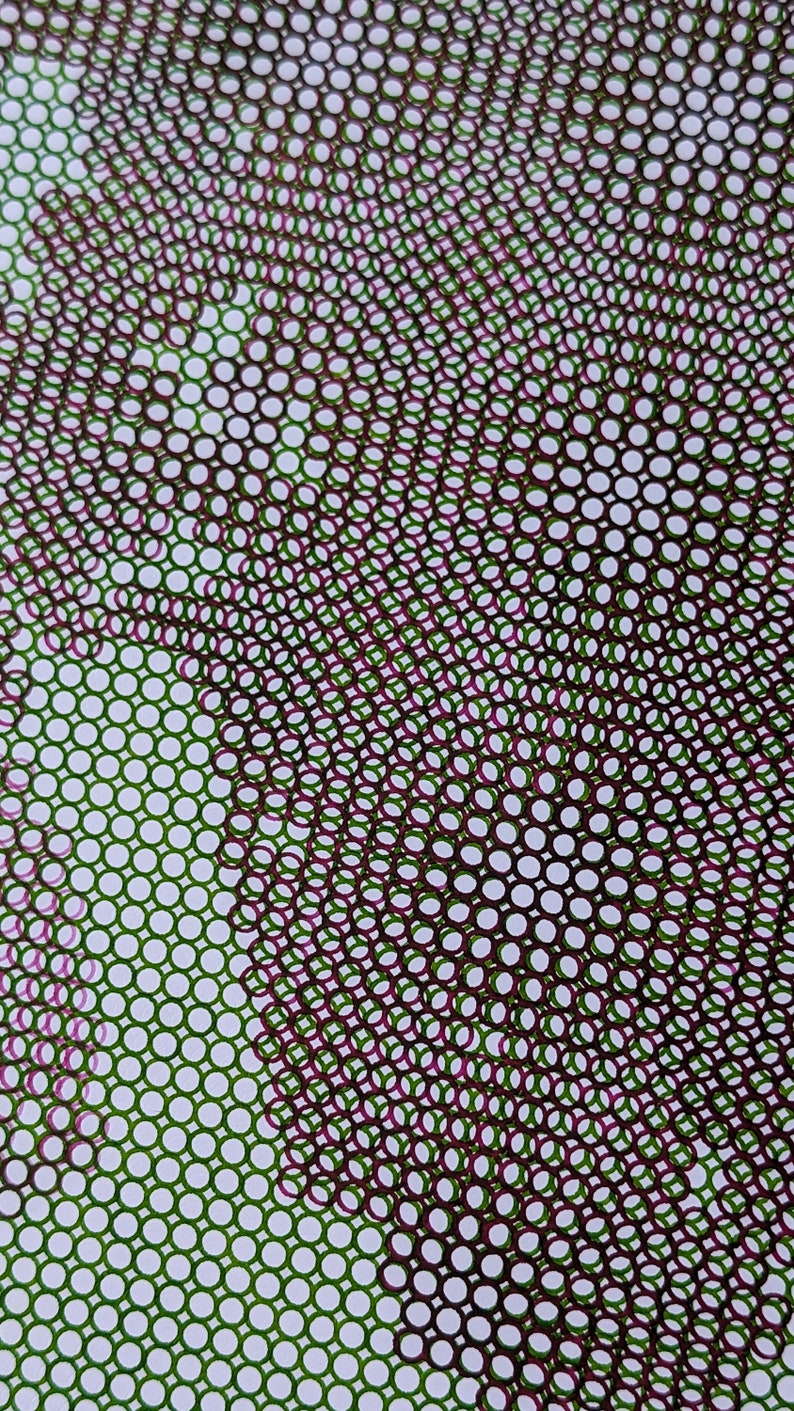 A3 Pen Plotting Generative Art - 'layered Moire Pattern' | Generative Art Print | Ink ...