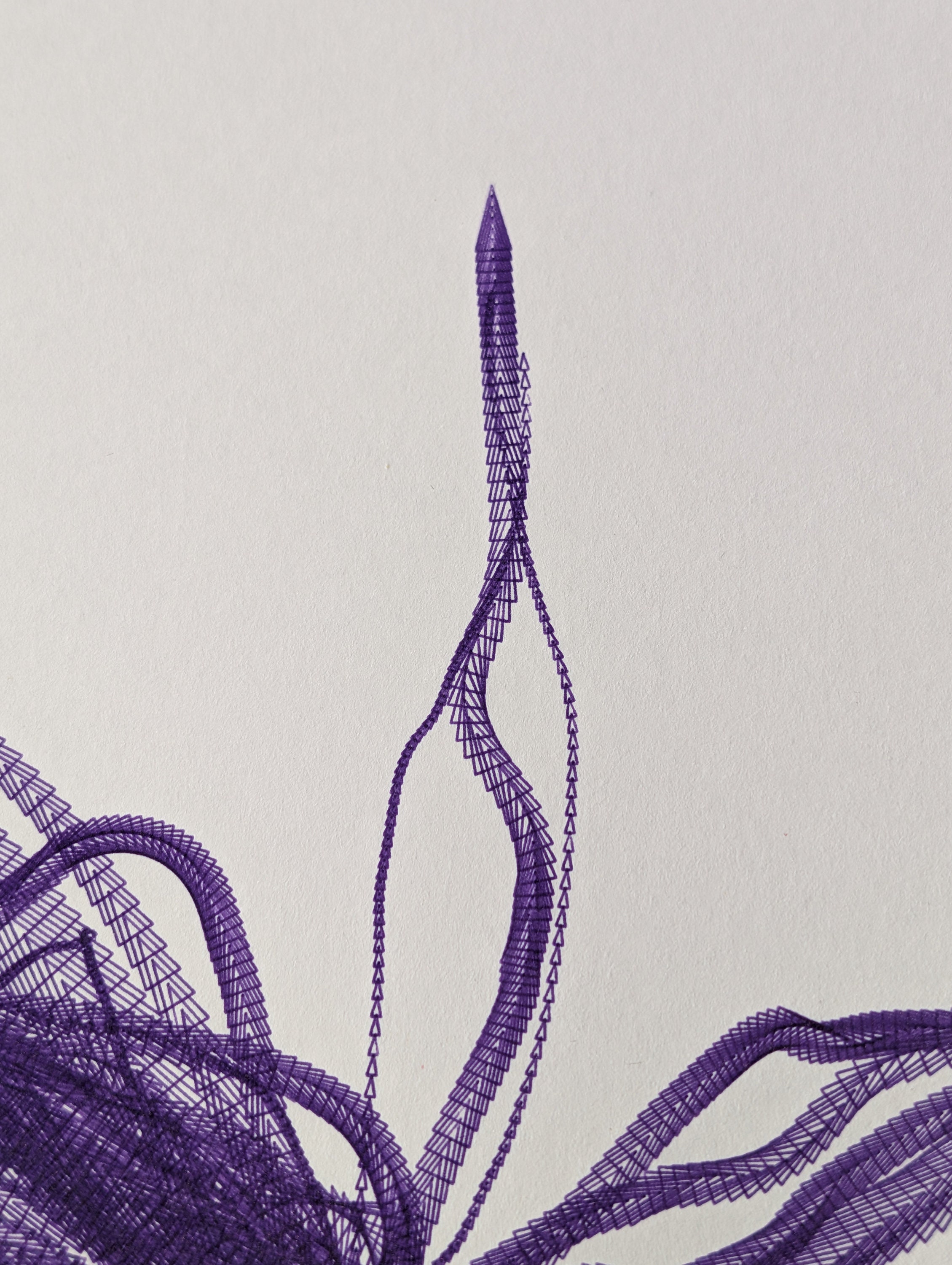 A3 Pen Plotter Art: FL30CK 'duck' Pen Plotter Art Boids Generative Art Birds Simulation Abstract ...