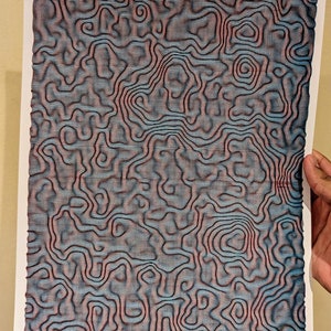 A3 Pen Plotting Generative Art - 'perlin Mesh' | Generative Art Print | Ink | Geometric | Code ...