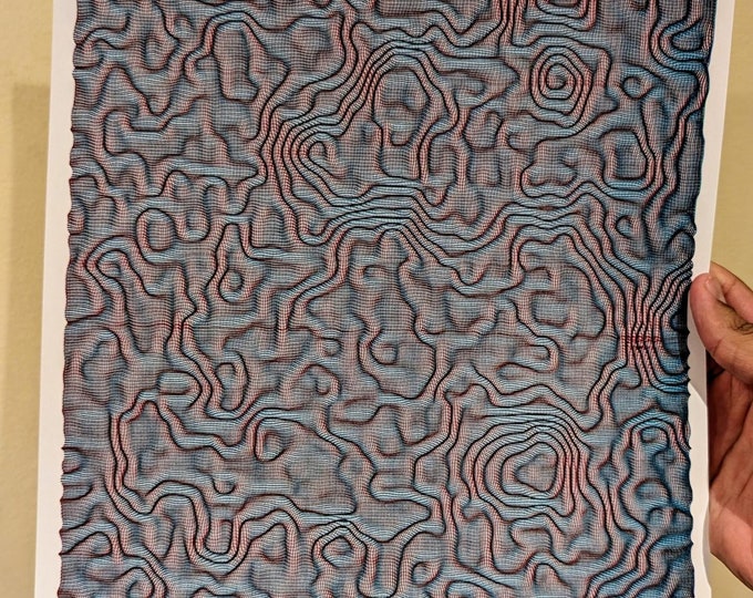 Flow Sphere Original Generative Art Plotter Art A3 - Etsy UK