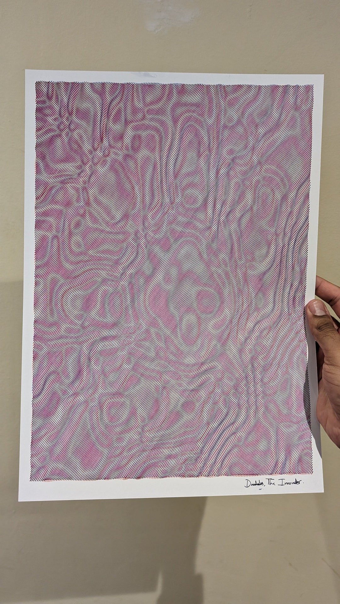 A3 Pen Plotting Generative Art - 'perlin Moire' | Generative Art Print | Ink | Geometric | Code ...