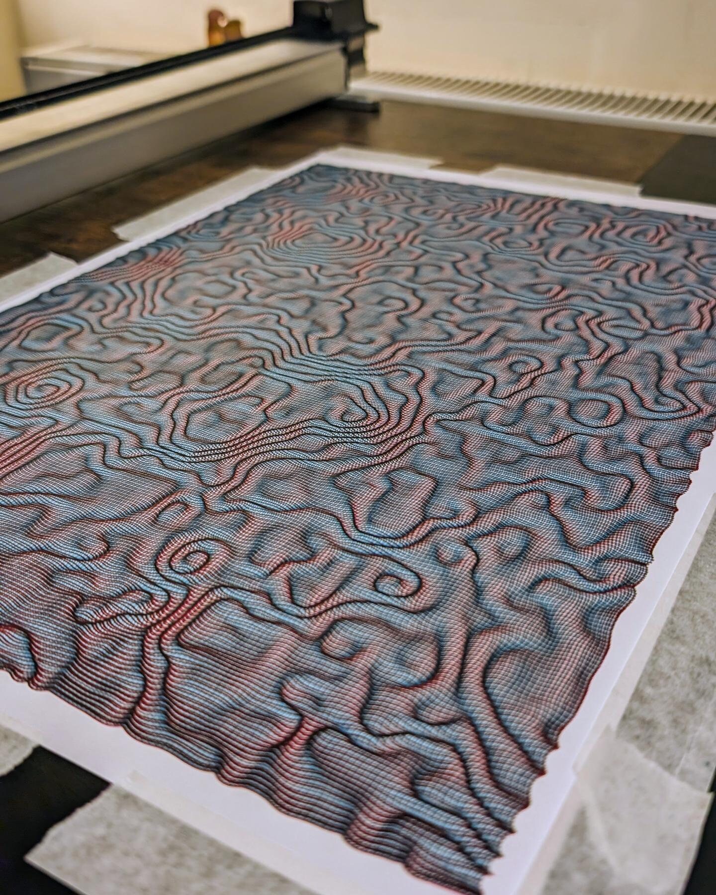 A3 Pen Plotting Generative Art - 'perlin Mesh' | Generative Art Print ...