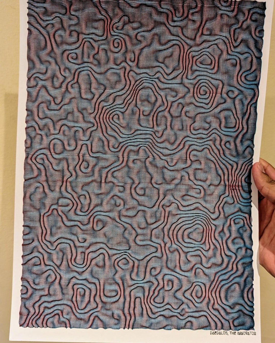 A3 Pen Plotting Generative Art 'perlin Mesh' Generative Art Print Ink ...