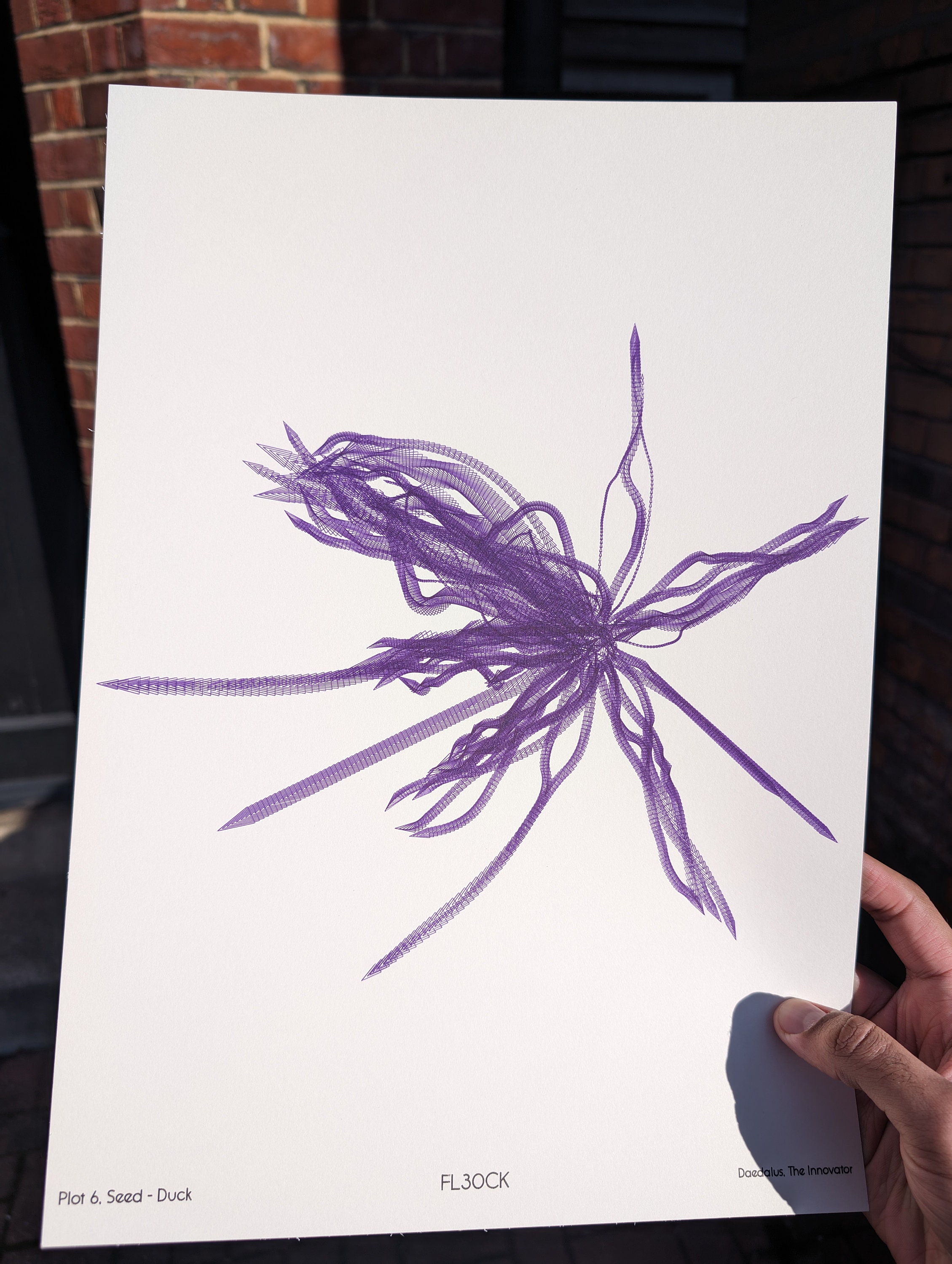 A3 Pen Plotter Art: FL30CK 'duck' Pen Plotter Art Boids Generative Art ...