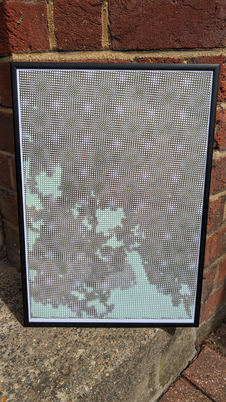 A3 Pen Plotting Generative Art - 'layered Moire Pattern' | Generative Art Print | Ink ...