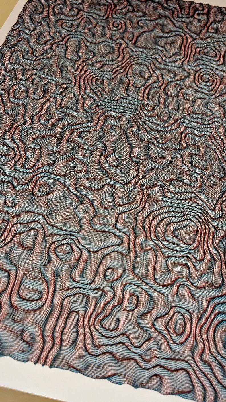 A3 Pen Plotting Generative Art - 'perlin Mesh' | Generative Art Print | Ink | Geometric | Code ...