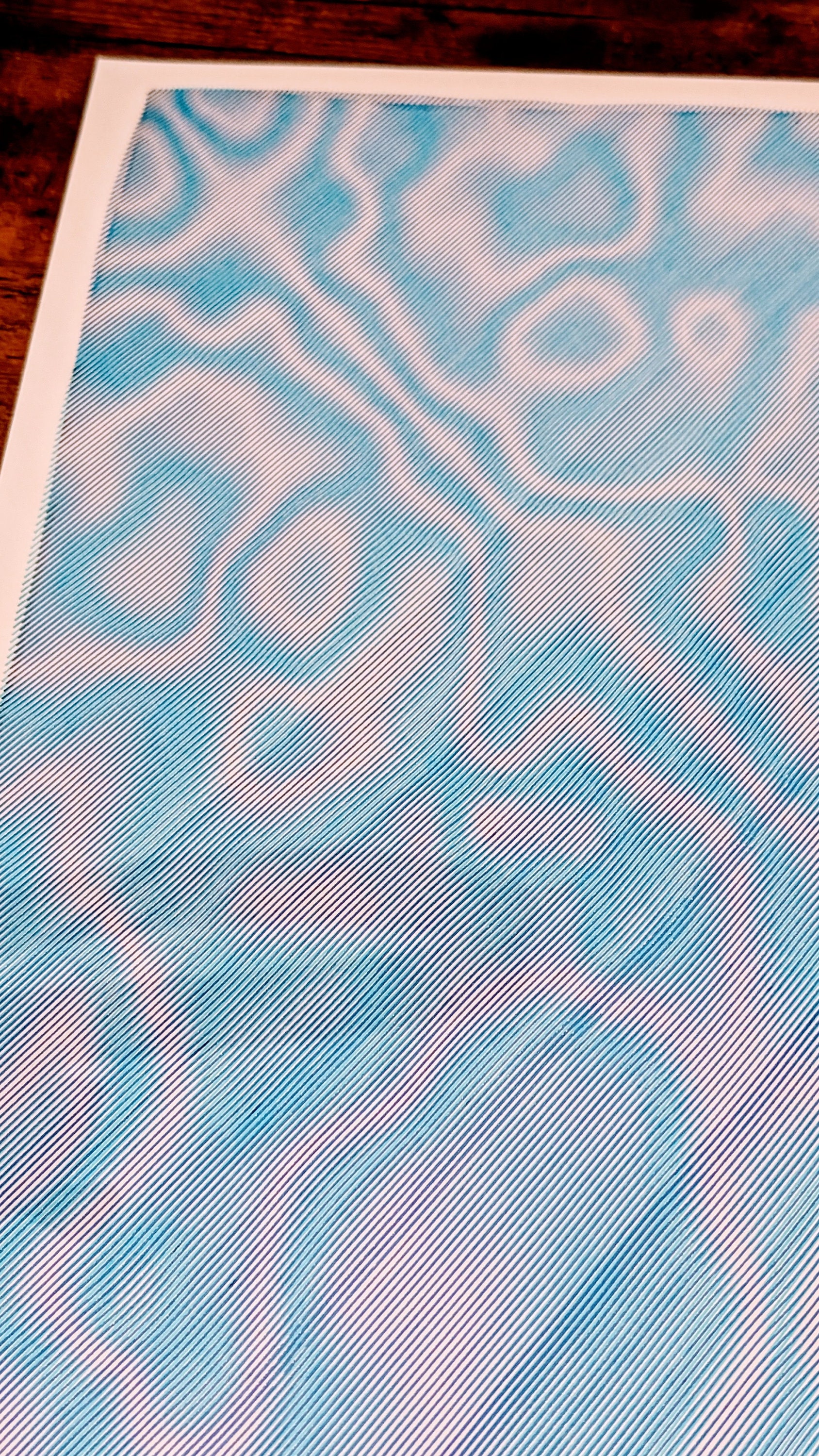 A3 Pen Plotting Generative Art 'perlin Moire' Generative Art Print Ink Geometric Code Organic ...