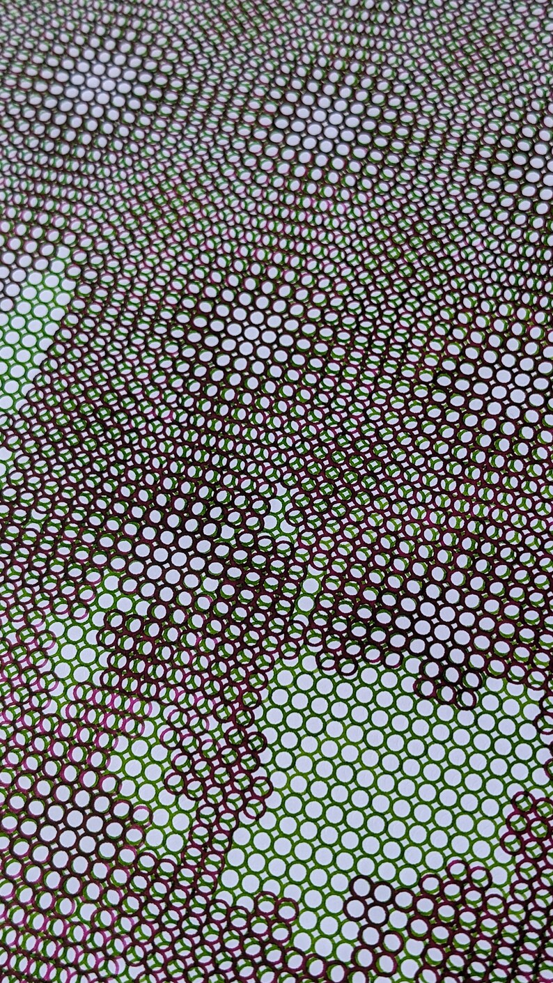 A3 Pen Plotting Generative Art - 'layered Moire Pattern' | Generative Art Print | Ink ...