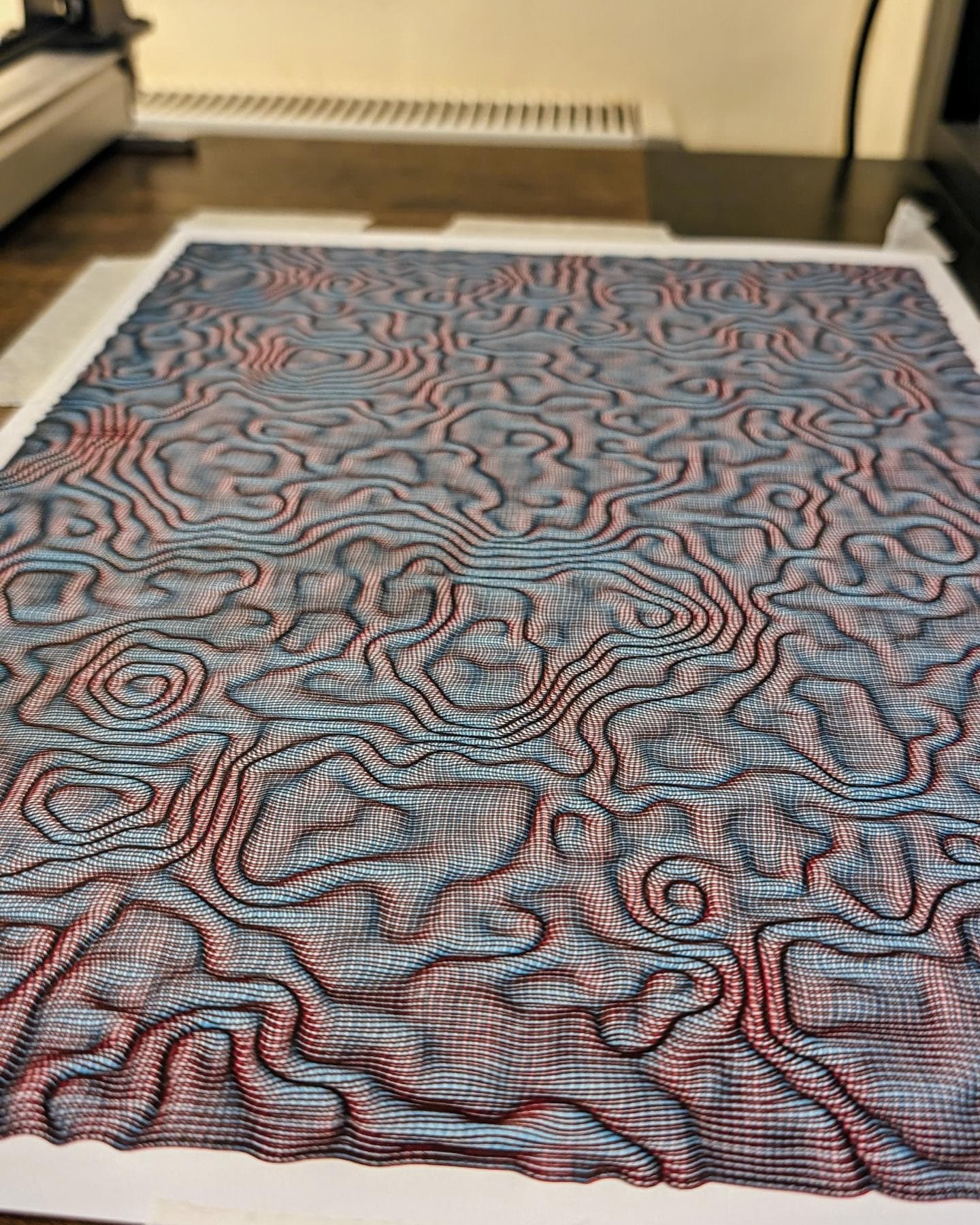 A3 Pen Plotting Generative Art - 'perlin Mesh' | Generative Art Print ...