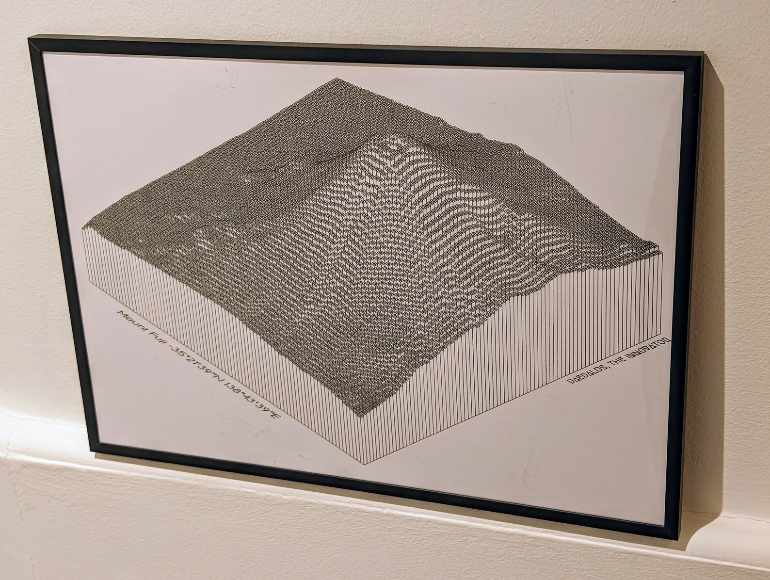 A3 Pen Plotting NASA Data Visualisation- 'pixelated Mount Fuji' | Pen ...