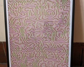 A3 Pen Plotting Generative Art - 'perlin Mesh' | Generative Art Print | Ink | Geometric | Code ...