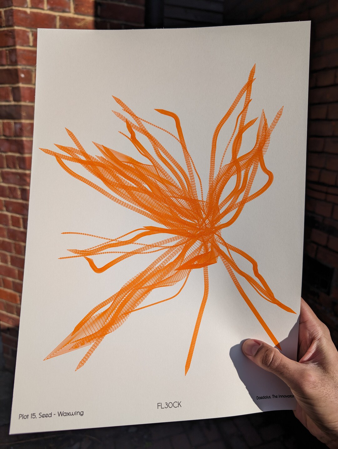 A3 Pen Plotter Art: FL30CK - 'waxwing' | Pen Plotter Art | Boids ...