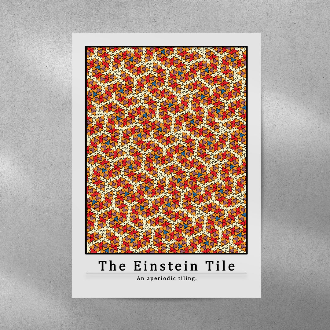 Original Print of a 'the Einstein Tile': Version 2 Abstract Math Art ...