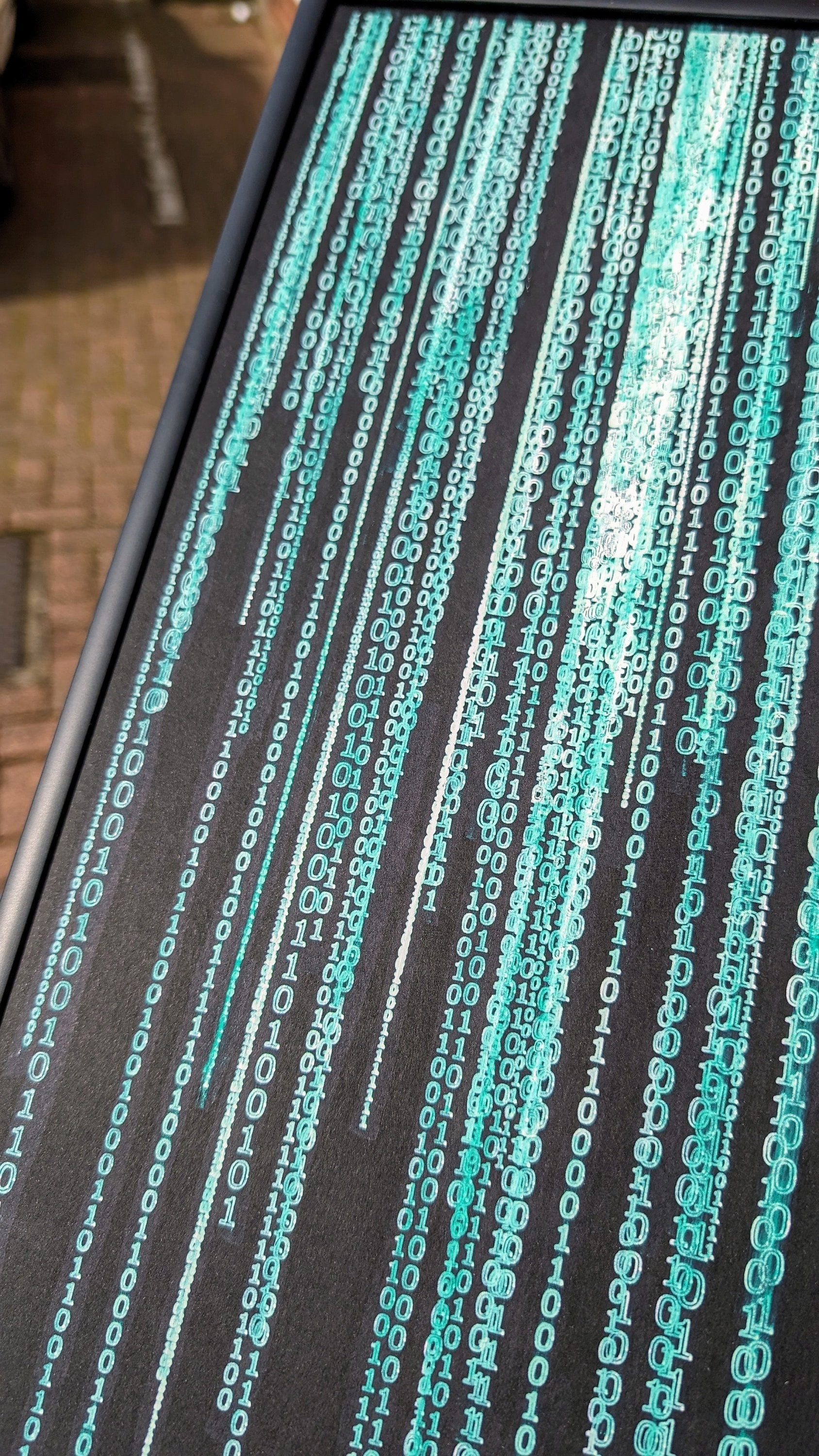 A3 Pen Plotting Generative Art - 'binary Rain' | Pen Plotter | Matrix Art | Abstract Art ...