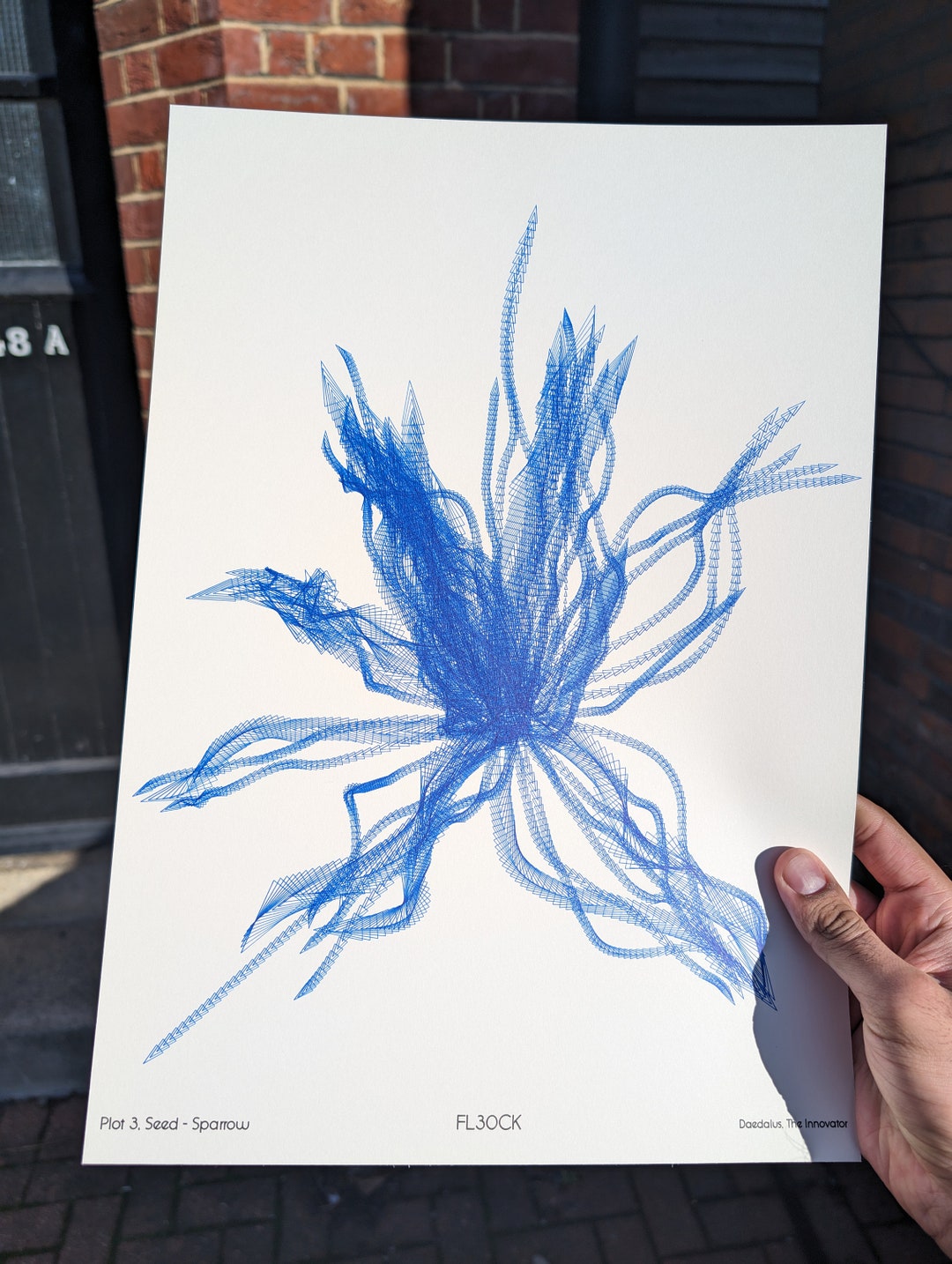 A3 Pen Plotter Art: FL30CK - 'sparrow' | Pen Plotter Art | Boids ...