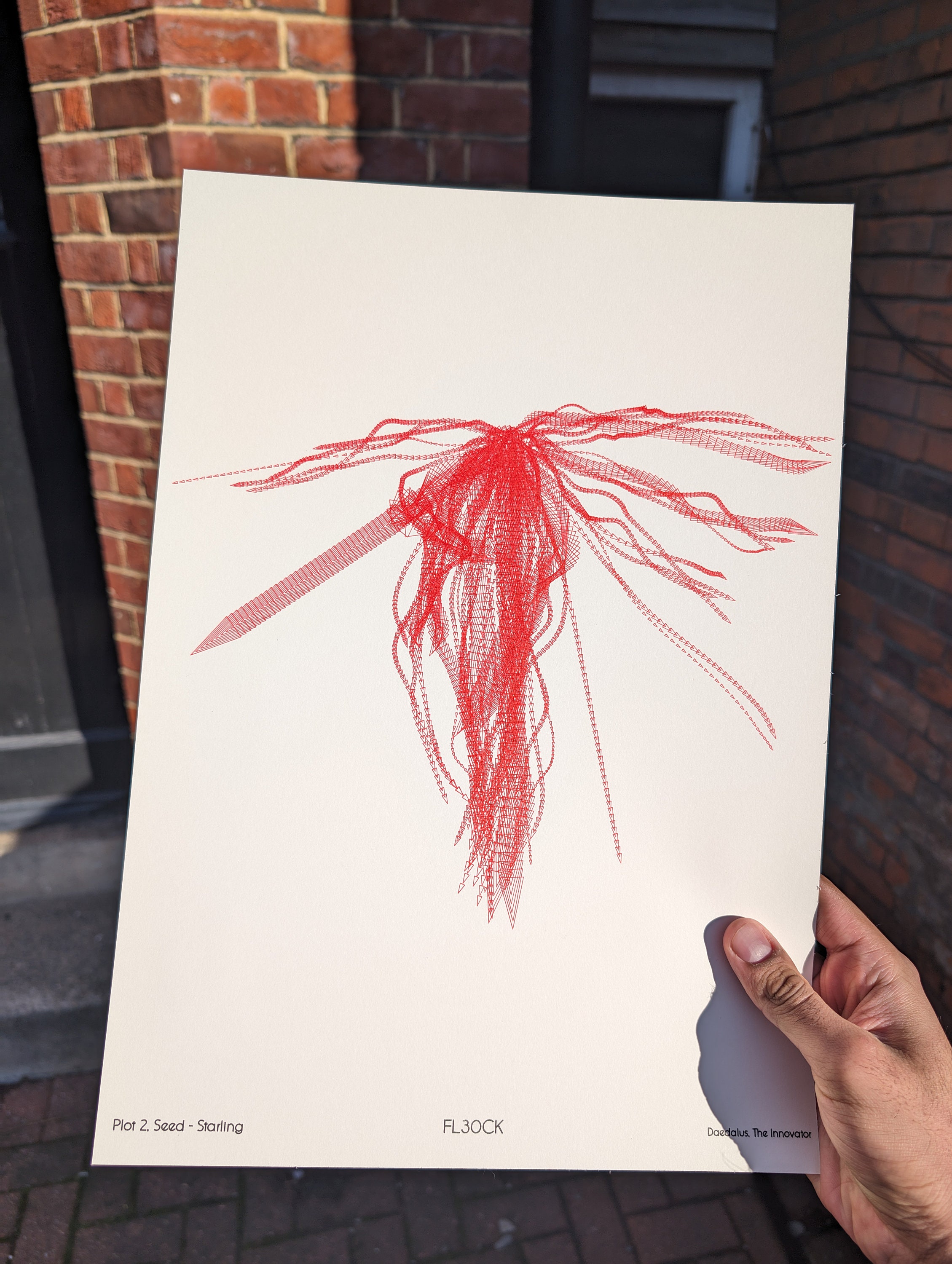 A3 Pen Plotter Art: FL30CK - 'starling' | Pen Plotter Art | Boids ...