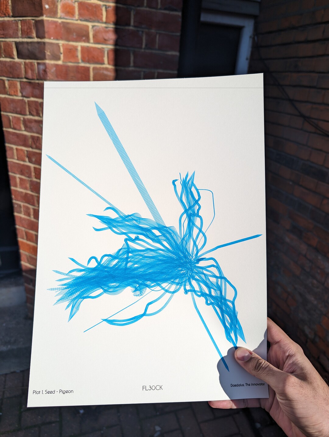 A3 Pen Plotter Art: FL30CK - 'pigeon' | Pen Plotter Art | Boids ...