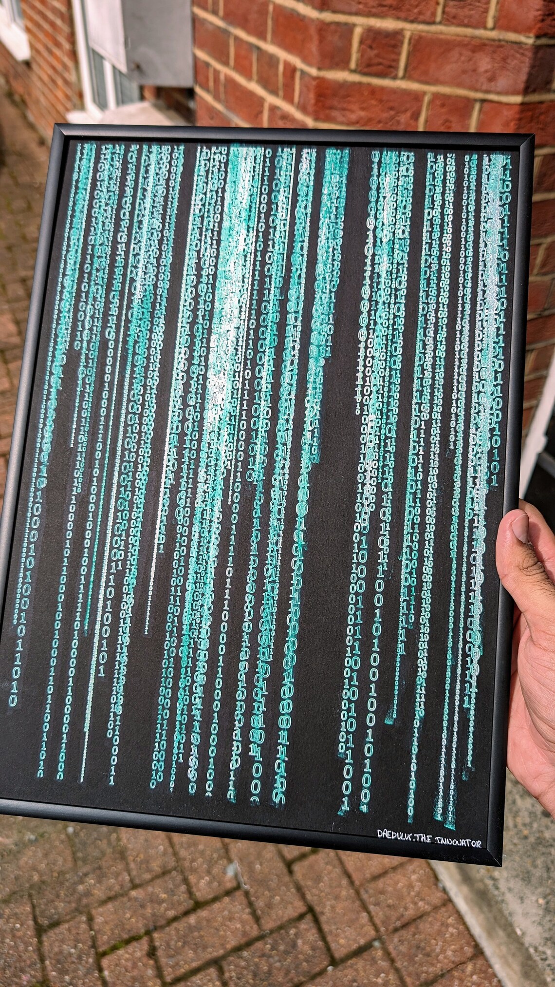 A3 Pen Plotting Generative Art - 'binary Rain' | Pen Plotter | Matrix ...