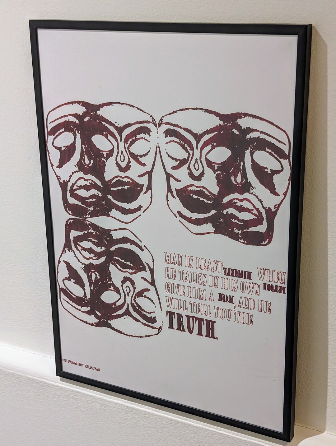 A3 Pen Plotting 'dichotomy of Man' - Oscar Wilde Quote | Pen Plotter ...