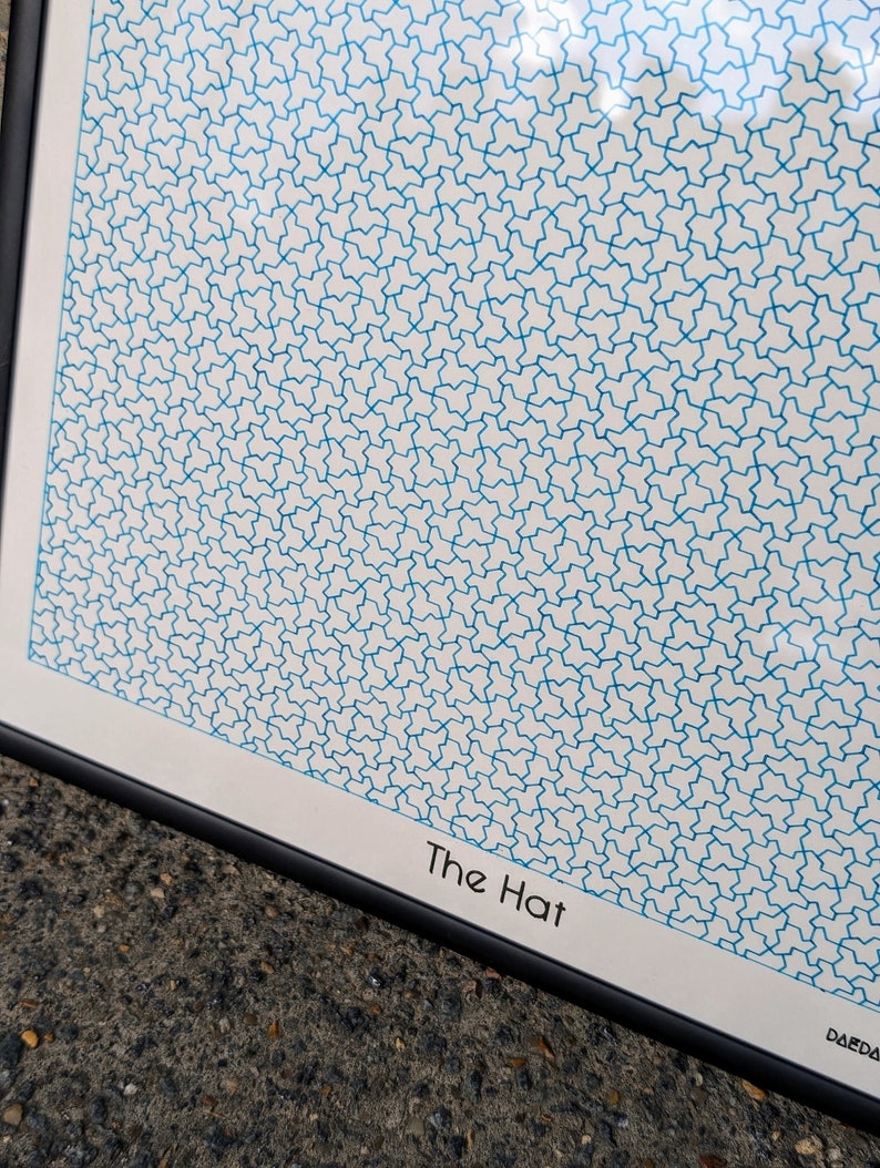 A3 Pen Plotting Generative Art - 'the Hat' | Einstein Hat Tile ...