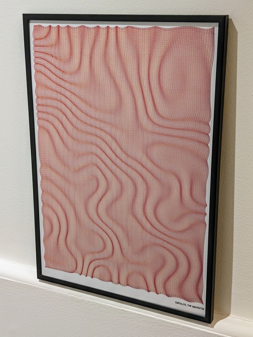 A3 Pen Plotting Generative Art 'perlin Mesh' Generative Art Print Ink Geometric Code Organic ...