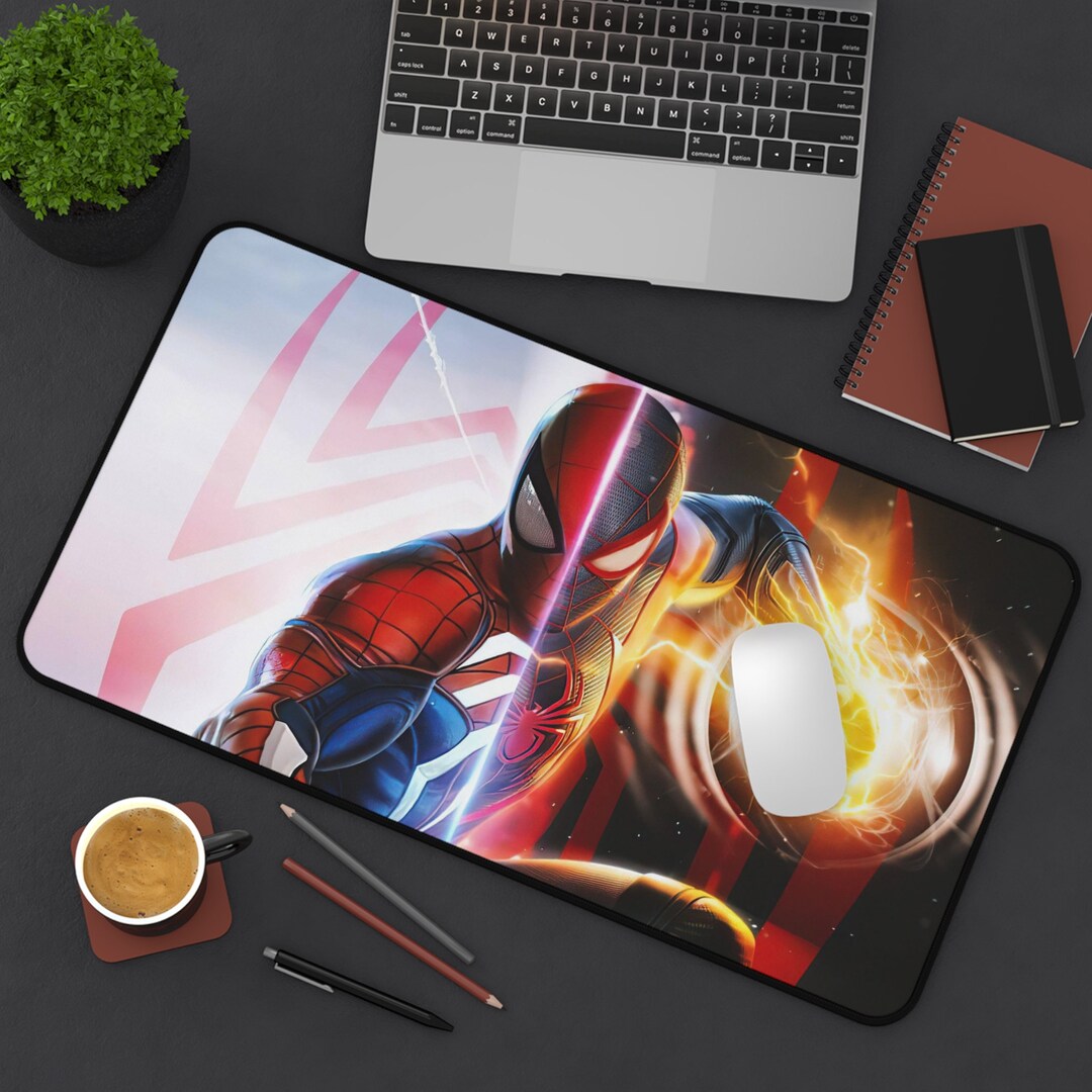 Comic Character Desk Mat, Gaming Desk Mat, Gift for Boyfriend, Gift for ...