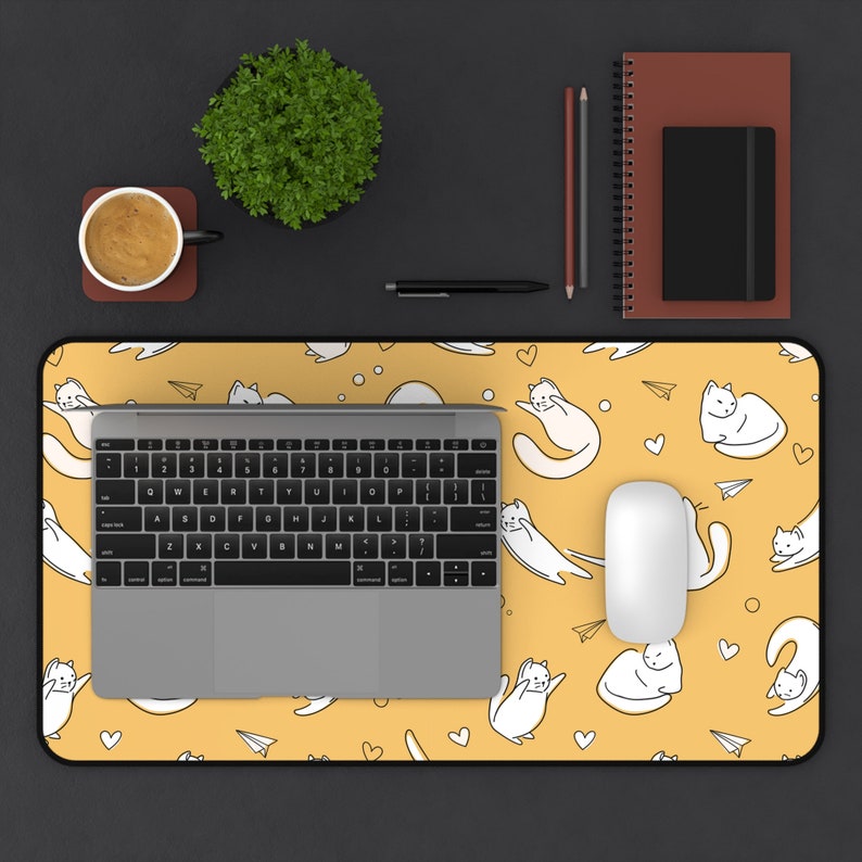 Cat Desk Mat Office Accessories / Mouse Pad Office Desk Mat / Gifts ...