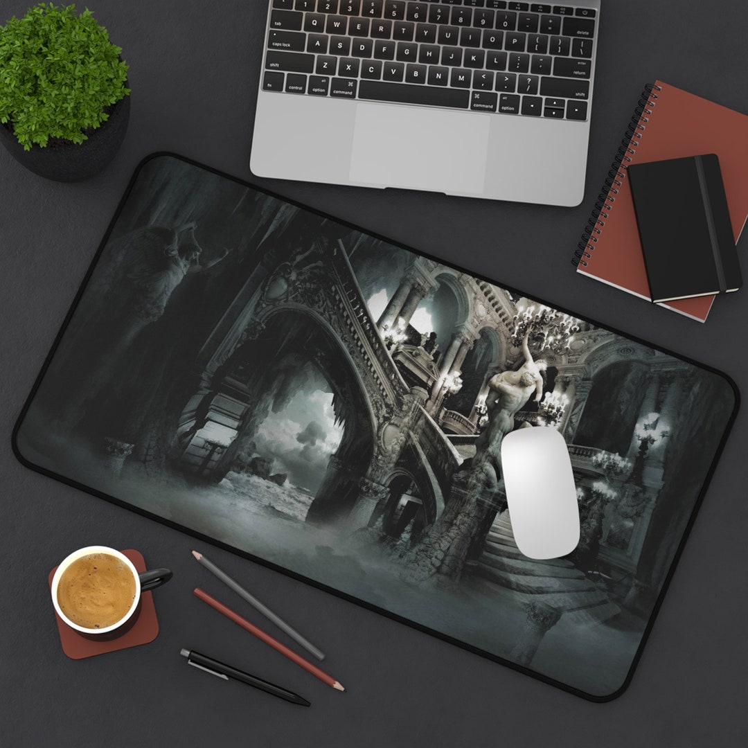 Gothic Desk Mat Art Desk Mat Gothic Desk Mat Mouse Pad XXL Desktop Mat ...