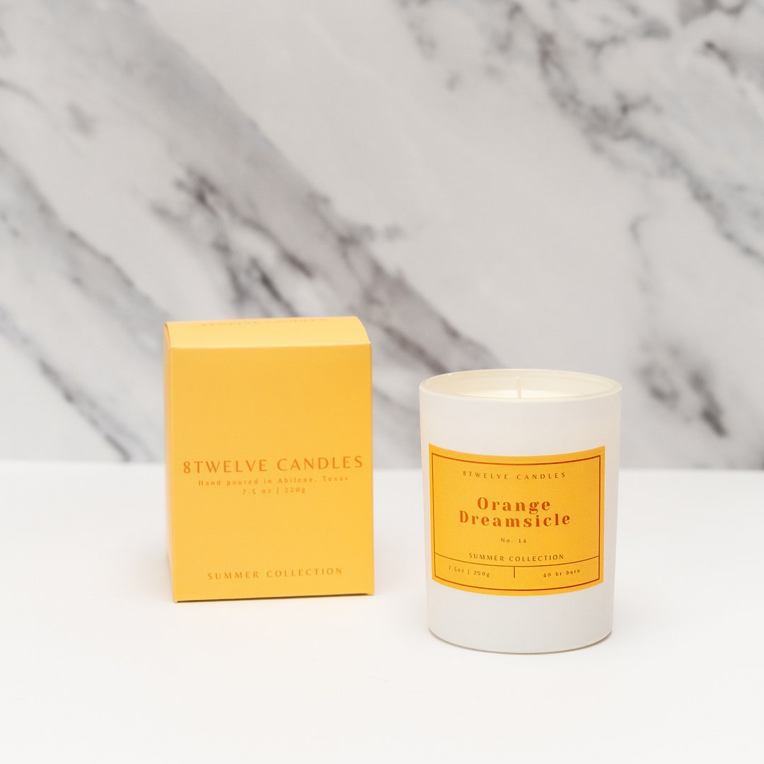 Orange Dreamsicle Candle Gift for Summer Candle Tropical Scent Citrus ...