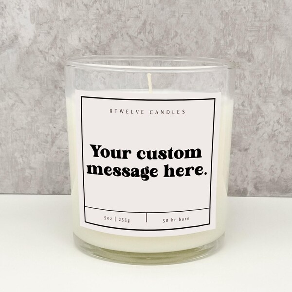 Custom Candle - Etsy