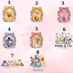 Disney Winnie the Pooh DTF Transfer, Pooh and Co Bear and Friends DTF ...