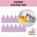 Paper Crown Svg, Tiara Svg, King Crown Pdf Template, Birthday Crown Svg ...