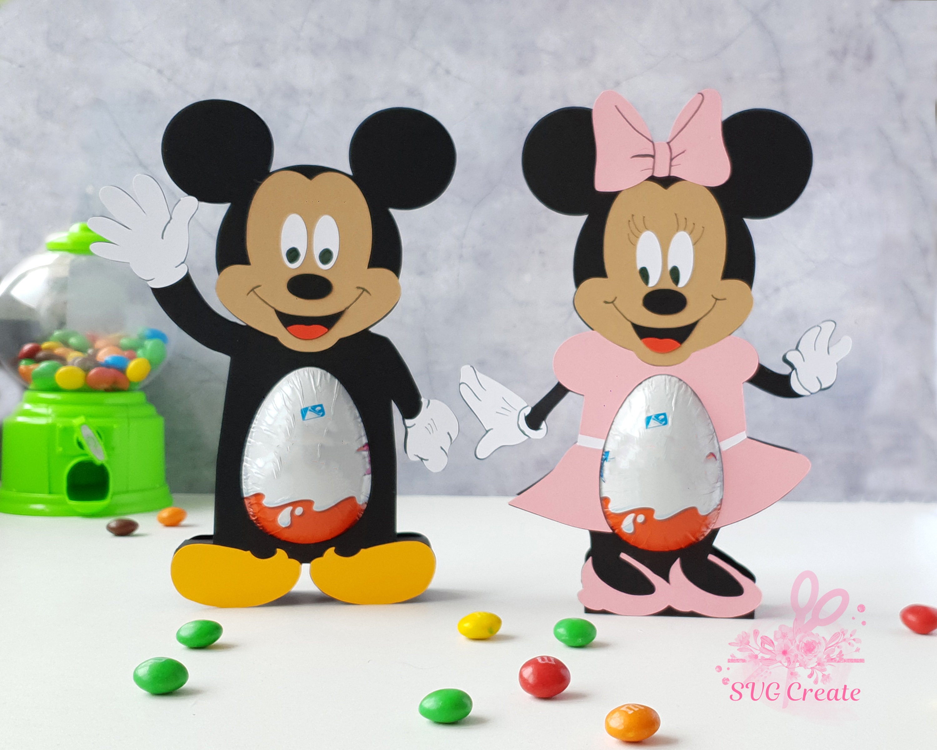 Mouse Egg Holder, Kinder Egg Holder, Mickey Svg Cutting File, Template ...