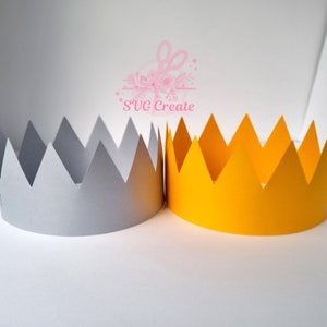 Paper Crown Svg, Tiara Svg, King Crown Pdf Template, Birthday Crown Svg ...