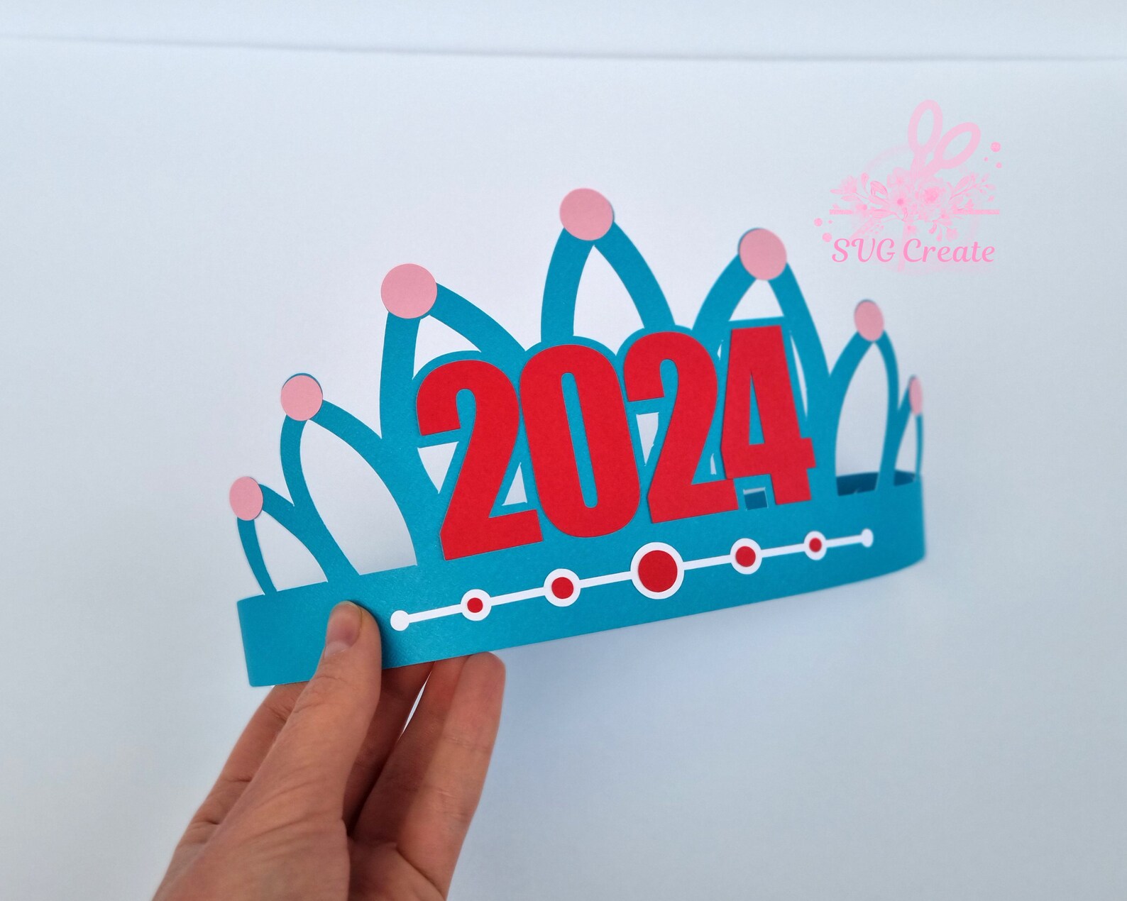 Crown Svg 2024, Christmas Party, Party Hat, Christmas Decor, Tiara Svg ...